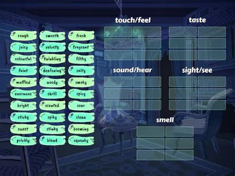 WW DW Adjectives Group Sort