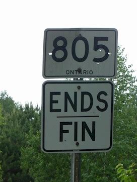 Ontario Highway 805 History The Kings Highways Of Ontario