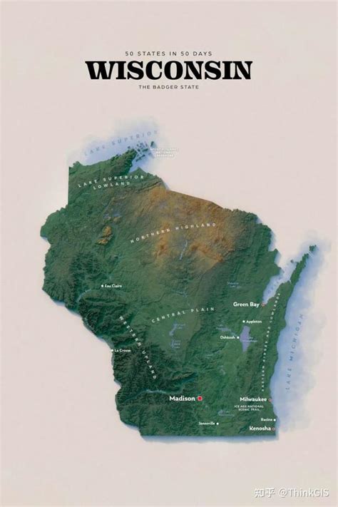 最美地形图分享：美国 50 个州地形图，美爆了 知乎