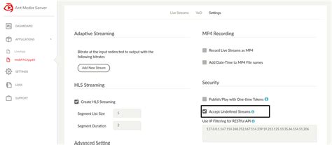 stream security documentation · ant media ant media server wiki · github