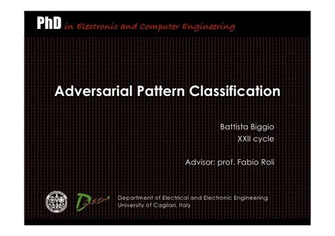 adversarial pattern classification