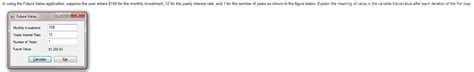 Solved In Using The Future Value Application Suppose The Chegg