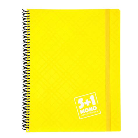 Тетрадка 5+1 Mono с оганичителен ластик, А 4, 110 листа, малък квадрат ...