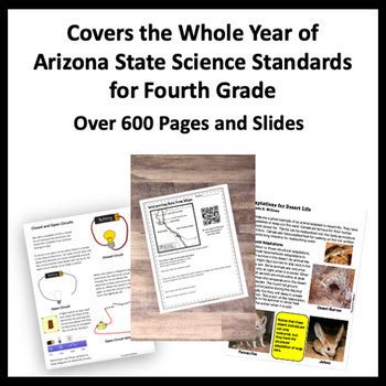 4th Grade Science Curriculum Arizona Science Lessons Full Year Fourth Grade