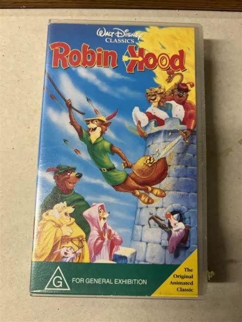 Robin Hood Vhs Walt Disney Classics G 1320 Picclick Au