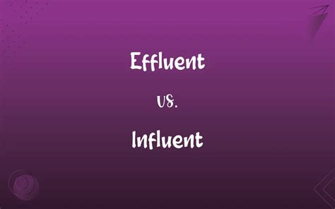 Effluent Vs Influent Whats The Difference