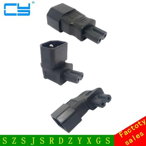 Industrial Plug Iec320 C14 To C7 90 Degree Bend Power Adapter Socket Conversion Convert Plug C7