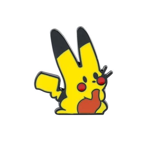 Pokemon ‘pikachu Thinking Chibi Enamel Pin Distinct Enamel Pins