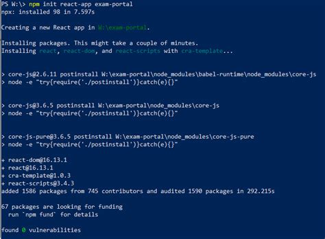 Nodejs Npm Got Stuck In Terminal While Creating React App Stack Overflow