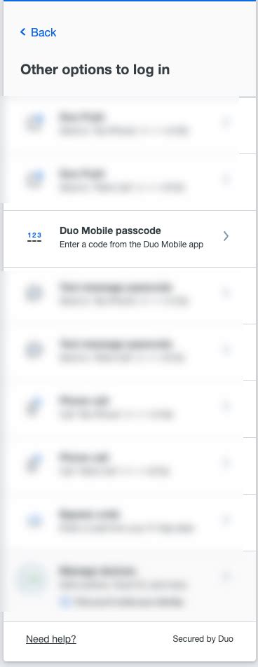 How To Use The Duo Mobile Passcode For Two Step Authentication University It
