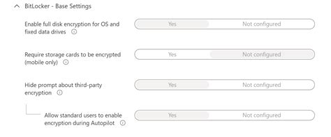 Intune Silent Enable Bitlocker Microsoft Qanda