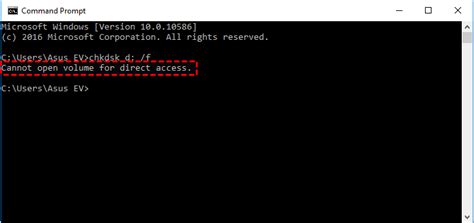 Cannot Open Volume For Direct Access