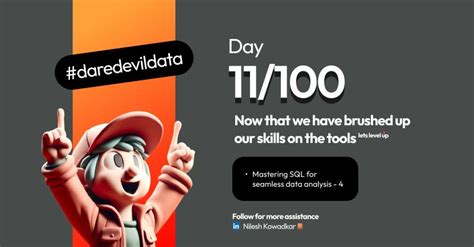 Nilesh Kowadkar🧑‍🎨 On Linkedin Daredevildata Data Datanalytics Datajobs 100dayschallenge