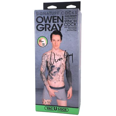 Signature Cocks Owen Gray 9 Ultraskyn Cock Vanilla Realistic Dildo