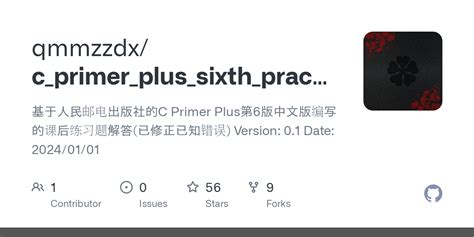 Github Qmmzzdx C Primer Plus Sixth Practice C Primer Plus