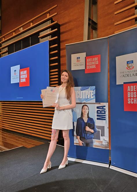 I Am Thrilled To Share That I Attended The University Of Adelaide Business School Prize And