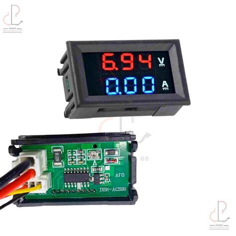 Pengukur Tegangan Arus Listrik Combo Amperemeter And Voltmeter Digital Dualmeter 0 1000vdc 10a