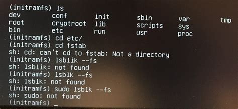 Backup Restored Sd Card Fails To Boot With Prompting Initramfs Ask Ubuntu