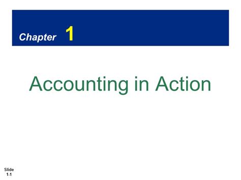 Chapter 1 Accounting In Action Explain What Accounting