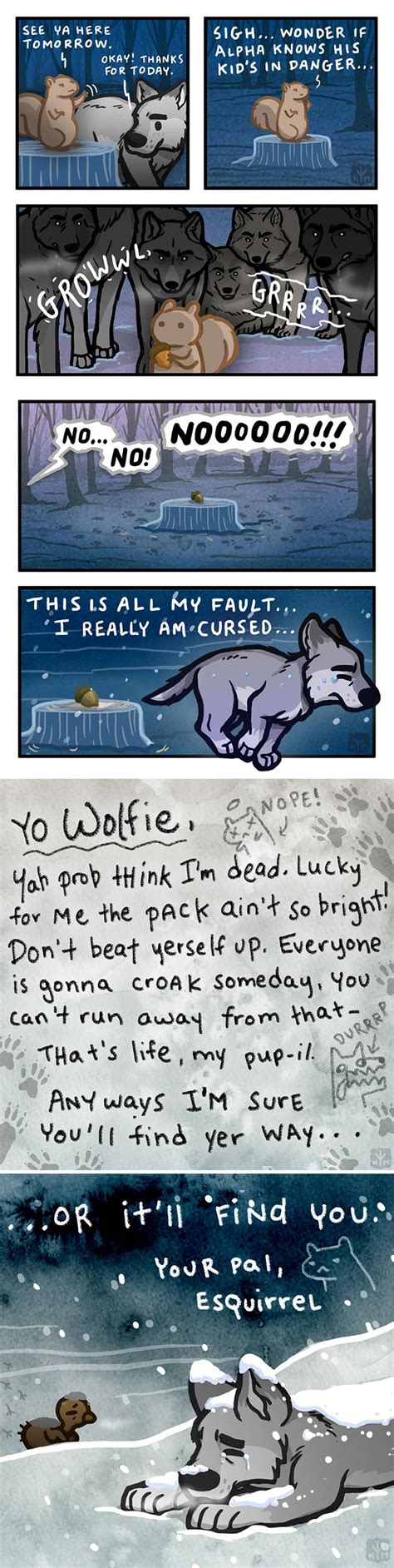 “how Turkey Met Wolf” A Comic By Kitty Moon That Might Touch Your