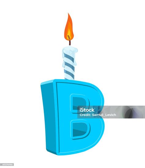 편지 B 생일 폰트입니다 편지 그리고 촛불입니다 기념일 문자 부호입니다 축 하 Abc 기념일에 대한 스톡 벡터 아트 및 기타 이미지 기념일 러시아 만화 Istock