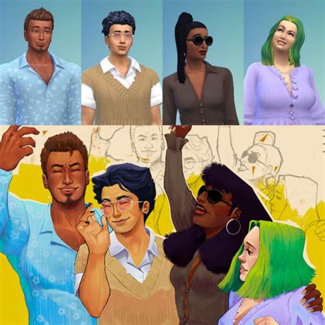 Used Ts4 For Some Character Design Practice Rsims4