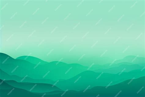 Premium Photo Gradient Green Background And Copy Space