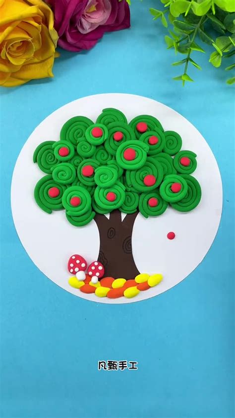 How To Make Tree Beautiful Tree Making With Clay Craft Idea Craft