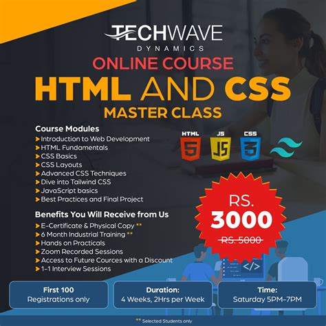 Html And Css Master Class🔥පාඨමාලාව Techwave Dynamics