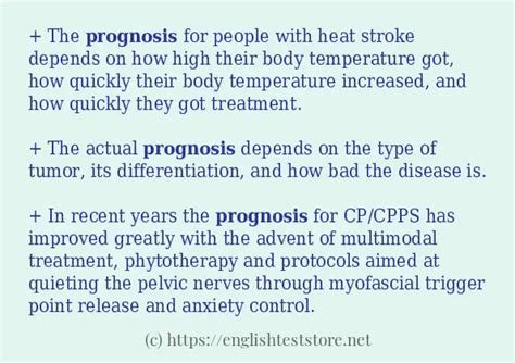 Prognosis In Sentences Englishteststore Blog