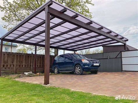 Навес Хай тек для двух машин купить в Саратове Товары для дома и дачи Авито