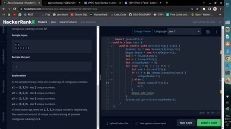 100daysofcoding Vitbhopal Github Java Ajay Sonkar