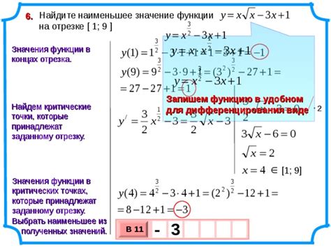 Презентация на тему Наибольшее и наименьшее значение функции 11 класс