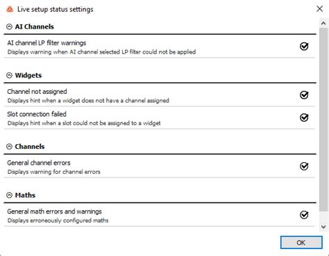 Status Toolbar Display Settings Display Design Measure Dewesoft