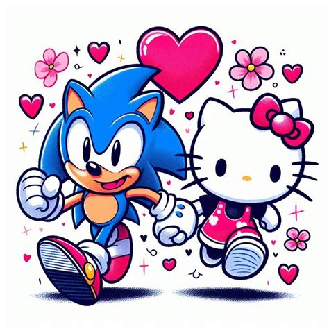 Sonic X Hello Kitty Dibujos Kawaii Dibujos Recetas Dulces Para