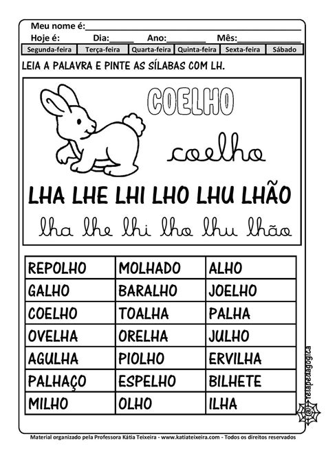 Palavras Lhi E Lhu
