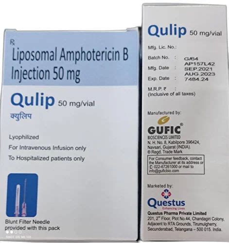 Liposomal Amphotericin B Injection 50 Mg Treatment Muccur Mycosis At ₹ 1300piece In Thane