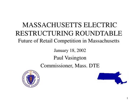 Ppt Massachusetts Electric Restructuring Roundtable Future Of Retail