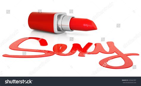 Sexy Writing And Lipstick On White Background Stock Photo 225042787 Shutterstock