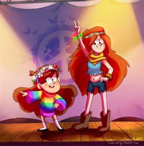 Wendy Corduroy And Mabel Pines Dance Gravity Falls Gravity Falls Art