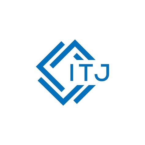 ITJ Letter Logo Design On White Background ITJ Creative Circle Letter Logo Concept ITJ Letter
