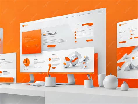 Premium Ai Image Modern User Interface Design Template Mockups Ui Ux Design Website Design Mockups