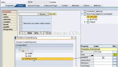 Uploading Excel Files Using Webdynpro