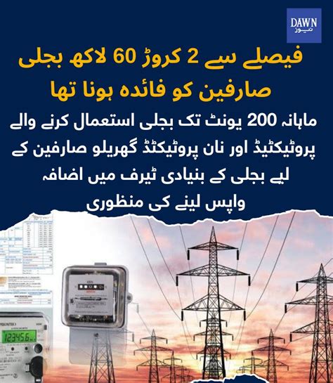 Dawnnews اس سے قبل وفاقی کابینہ نے ماہانہ 200 یونٹ