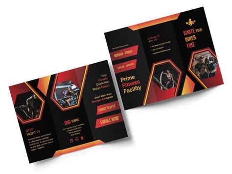 Varsha Alagesan On Linkedin Task 8 Designing A Trifold Brochure For A Gym Using