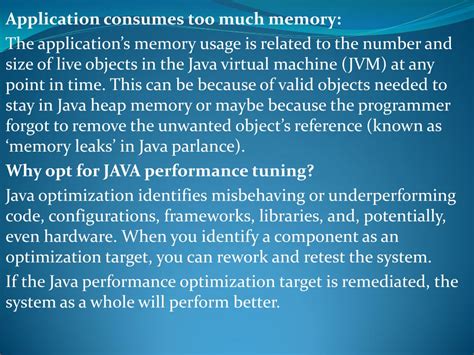 Ppt How Can Java Performance Tuning Speed Up Applications Powerpoint