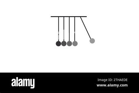 Newtons Cradle 4k Resolution Animation Newtons Cradle On White Background Screen Loader Loop