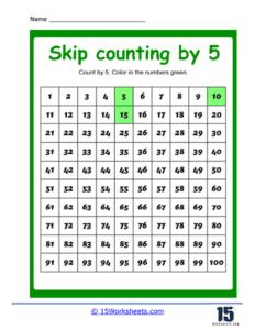 Skip Counting By Worksheets Worksheets Com