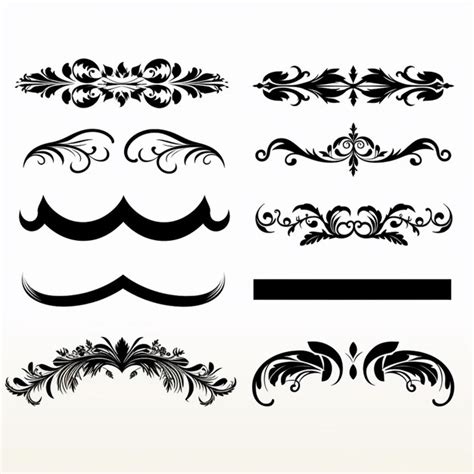 Premium Photo A Close Up Of A Set Of Decorative Design Elements Generative Ai