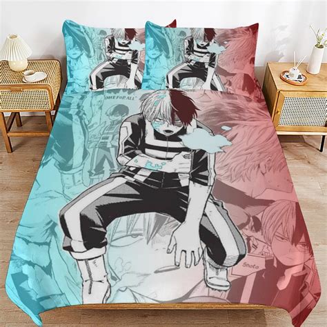 My Hero Academia Shoto Todoroki Bed Duvet Cover Microfiber Bedding Sets